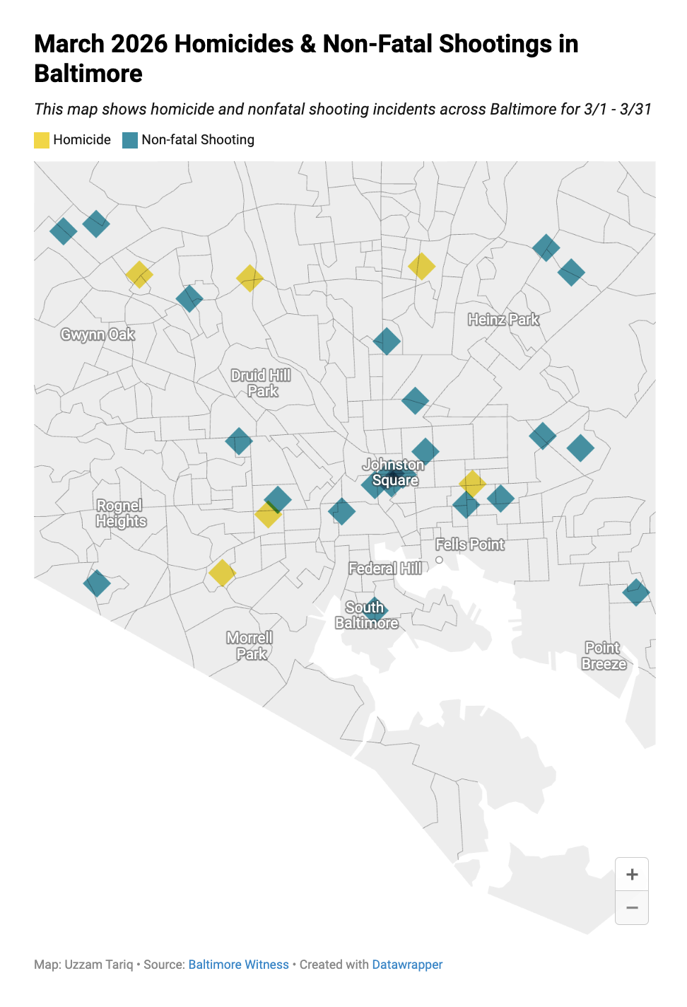 Most of March's Non-Fatal Shootings Occurred During the Month's Final ...